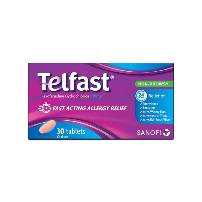 Buy Telfast 180Mg 30 Tablets at Oriana Pharmacy